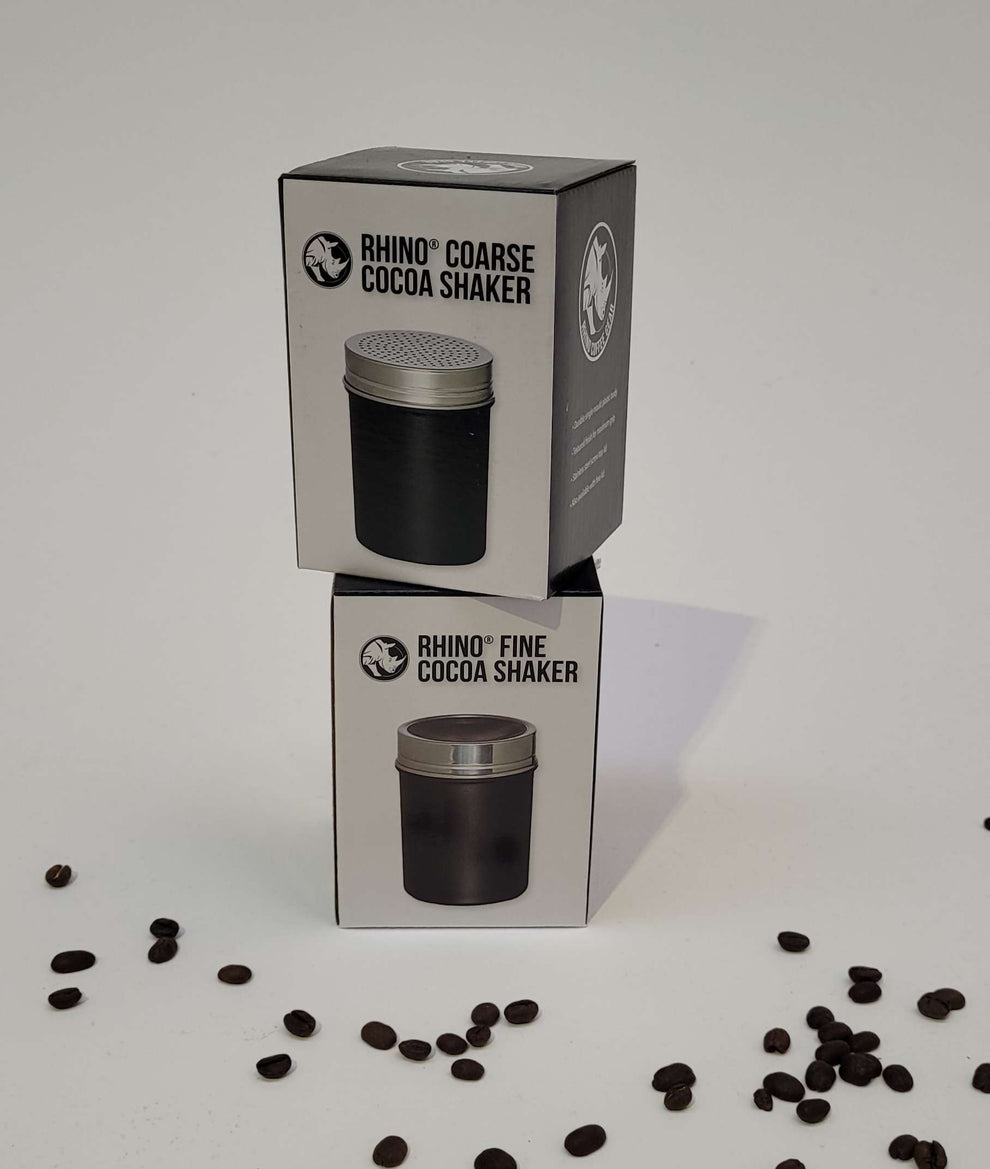 Rhino Cocoa Shaker - Black – Cherry Mouth Roasters